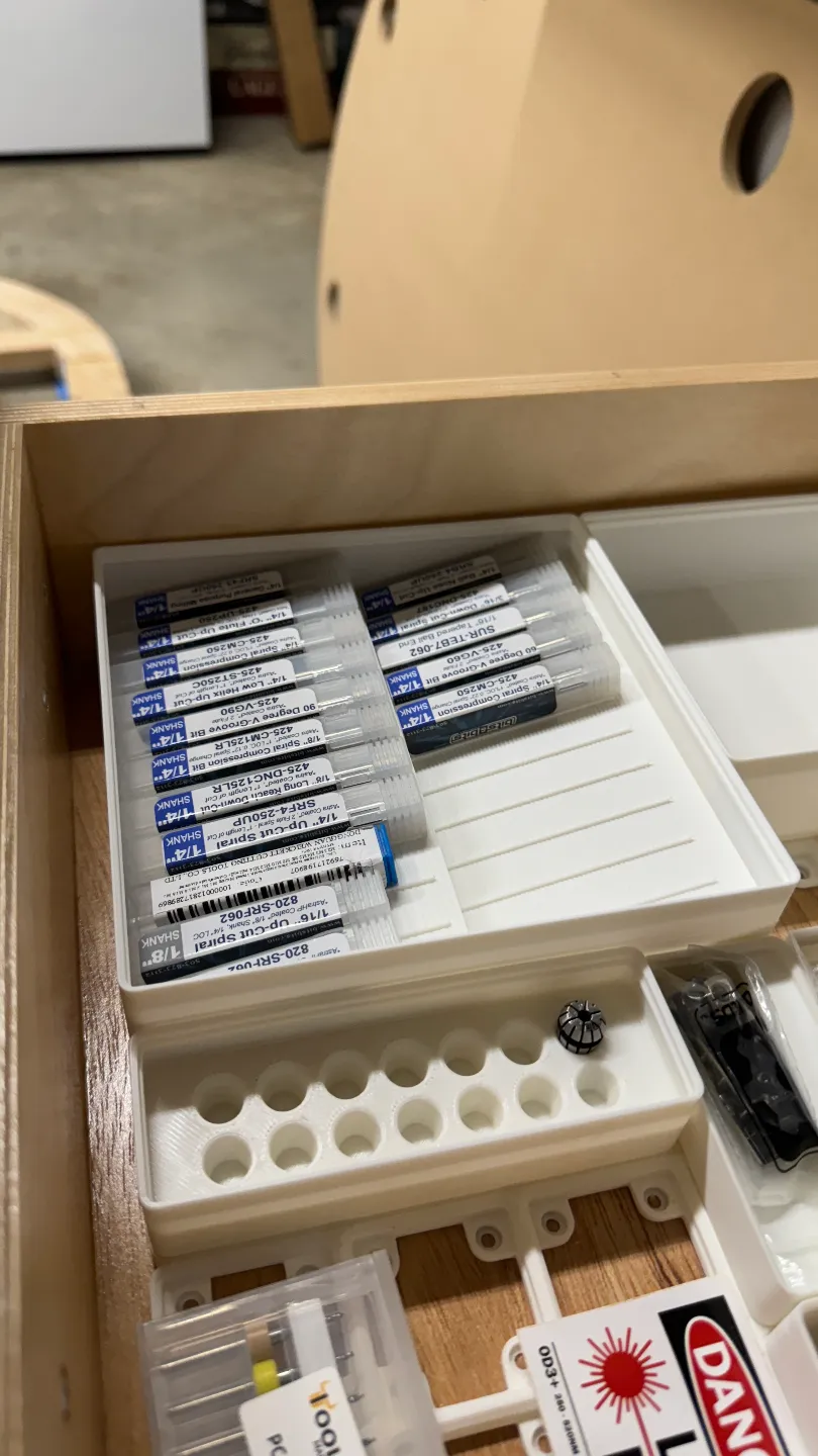 Gridfinity CNC Bits Bin by Mountaintop Designs - MakerWorld