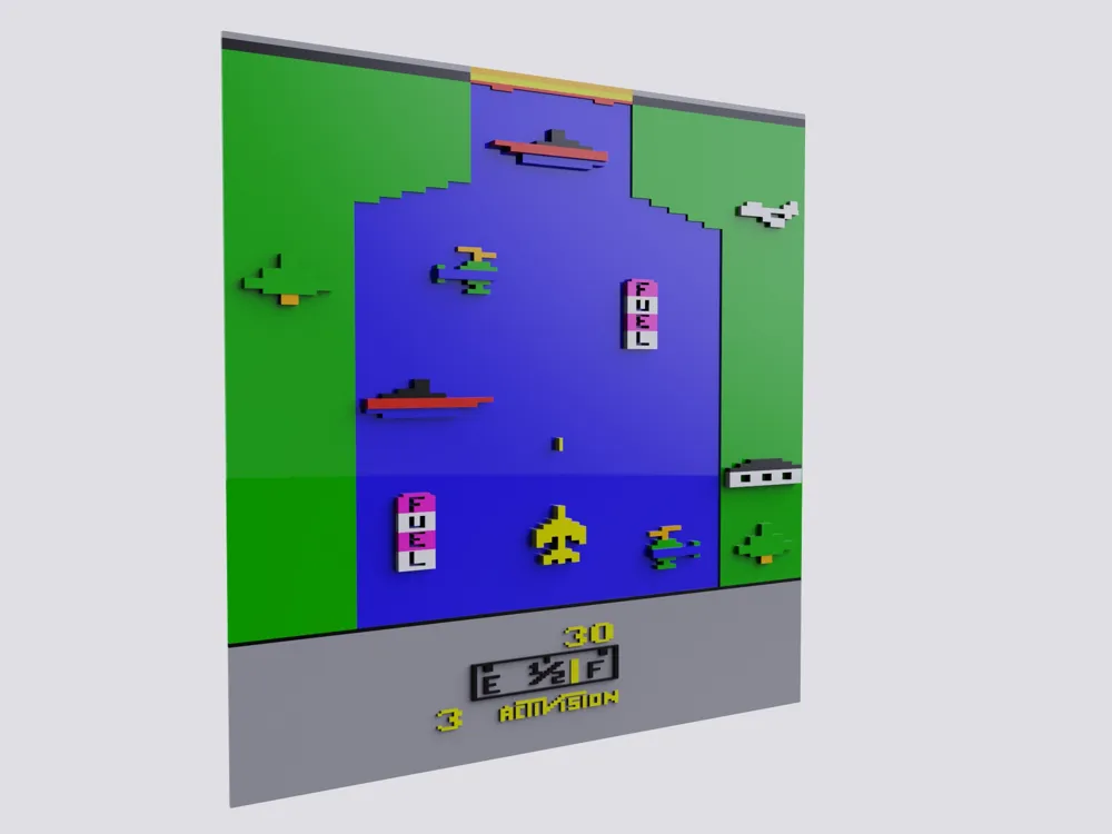 Atari river ride game by hesam - MakerWorld