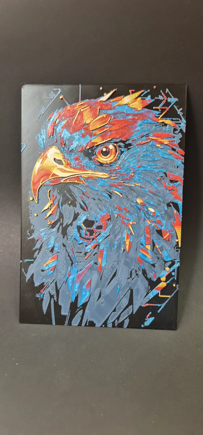 Eagle Head Hueforge by NABZ MakerWorld: Download Free 3D Models