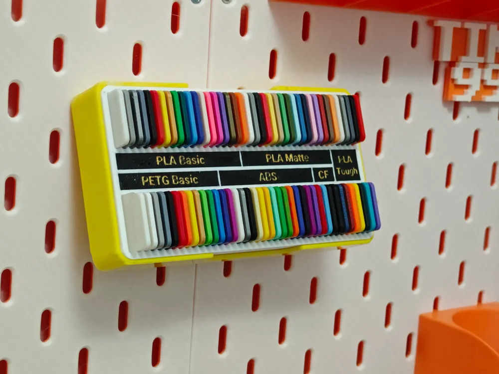 Filament Swatch Display Mount for IKEA Remixed by 梦龙 - MakerWorld