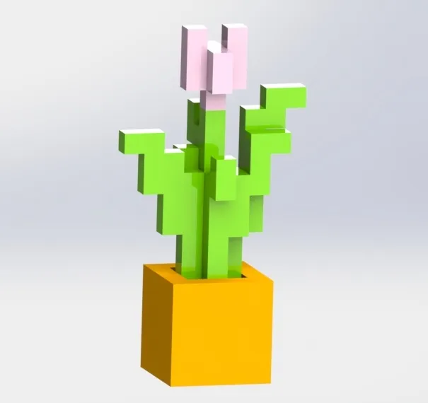 Minecraft Tulip by Rudy - MakerWorld