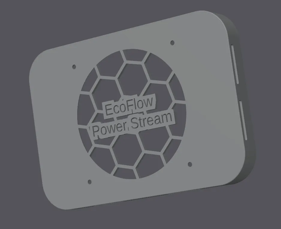 Ecoflow PowerStream Fan Case Cooling Kit 600/800W - Free 3D Print Model ...