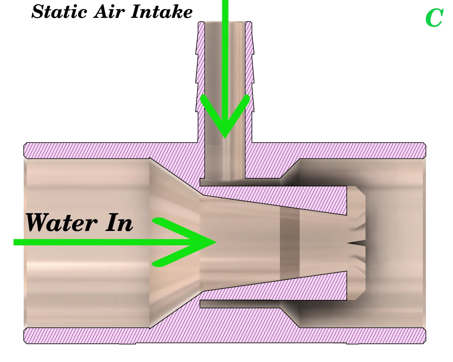 Hydroponic 1" Water Inline Venturi ABS by bloodVixen MakerWorld ...