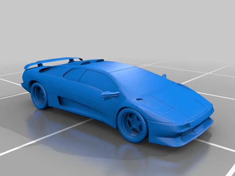 Lamborghini Diablo SV - Free 3D Print Model - MakerWorld