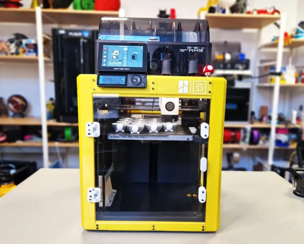Bambu Lab P1P Super Mario Enclosure Mod Carcasa - Free 3D Print Model ...