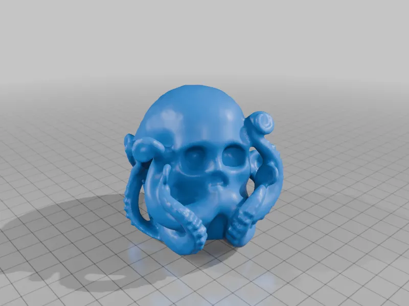 Octo Skull .stl by ufuktan - MakerWorld