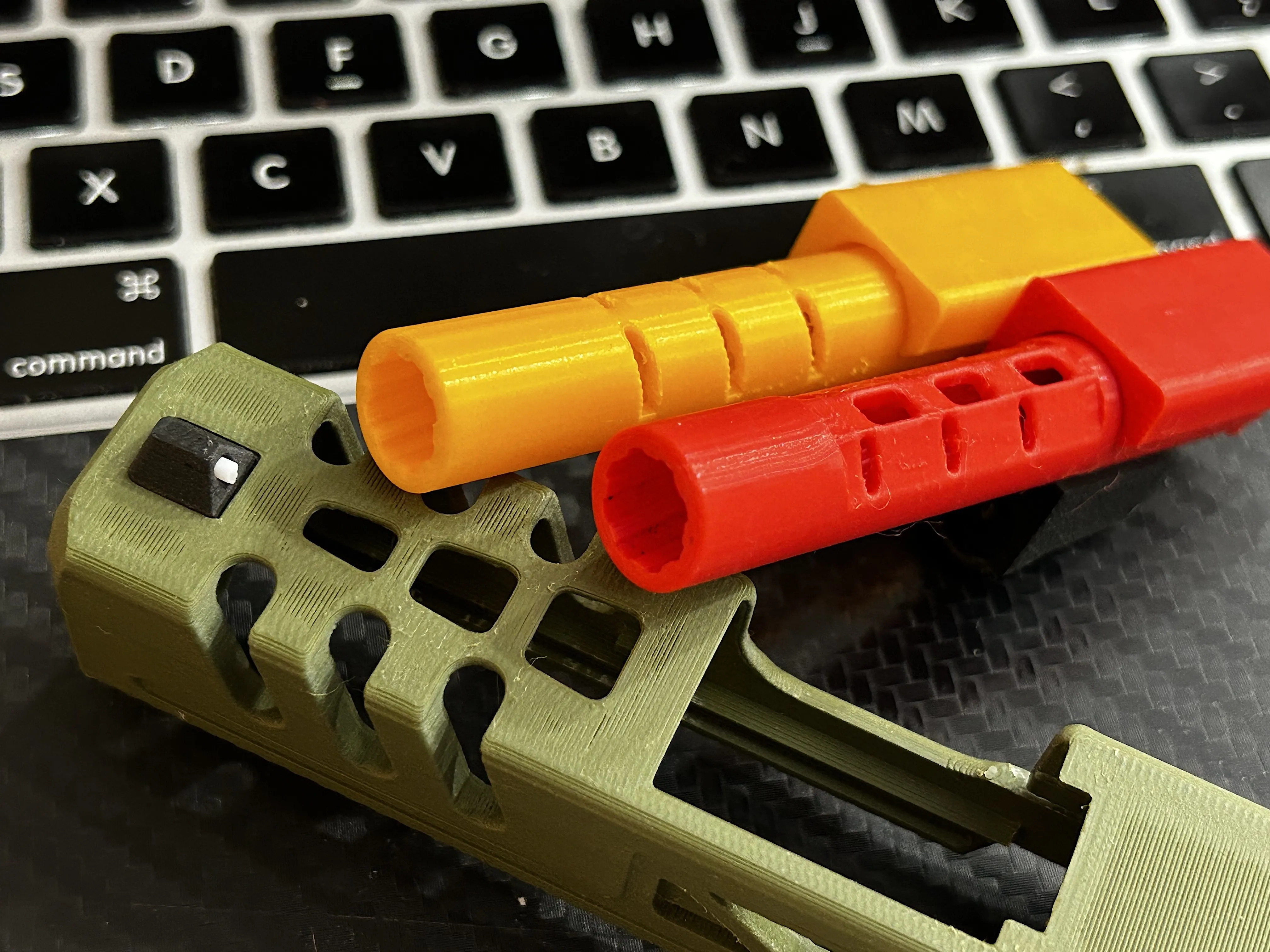 Assorted barrel ports for subcompact prop pistol by iczfirz - MakerWorld