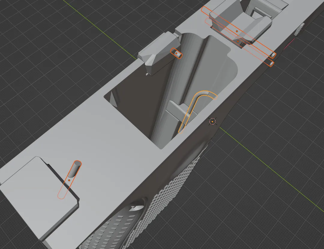 Standard props pistol, slide & barrel upgradeable - Free 3D Print Model ...