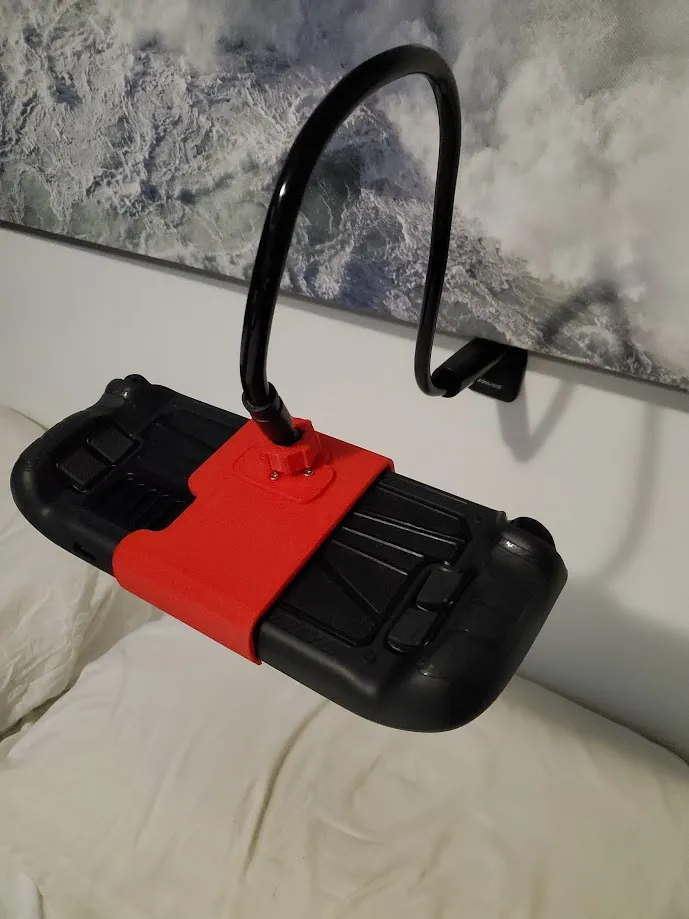 Steam Deck case bracket for ball socket mounts Remixed by Cent - MakerWorld