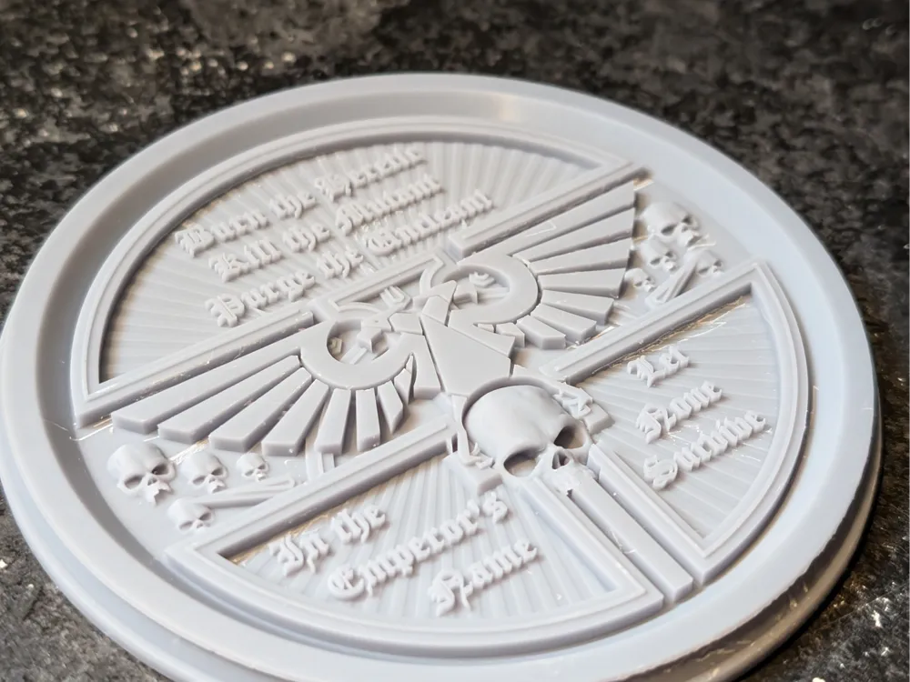 Warhammer 40k coaster by Stefanivna - MakerWorld