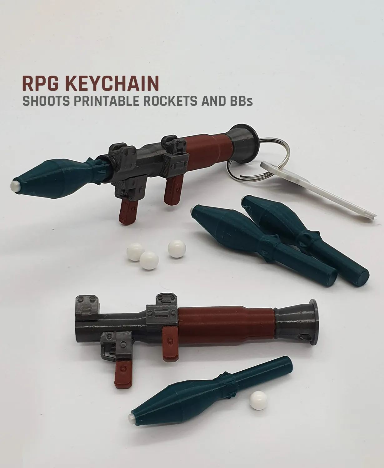 Double Barrel Shotgun Keychain - Free 3D Print Model - MakerWorld