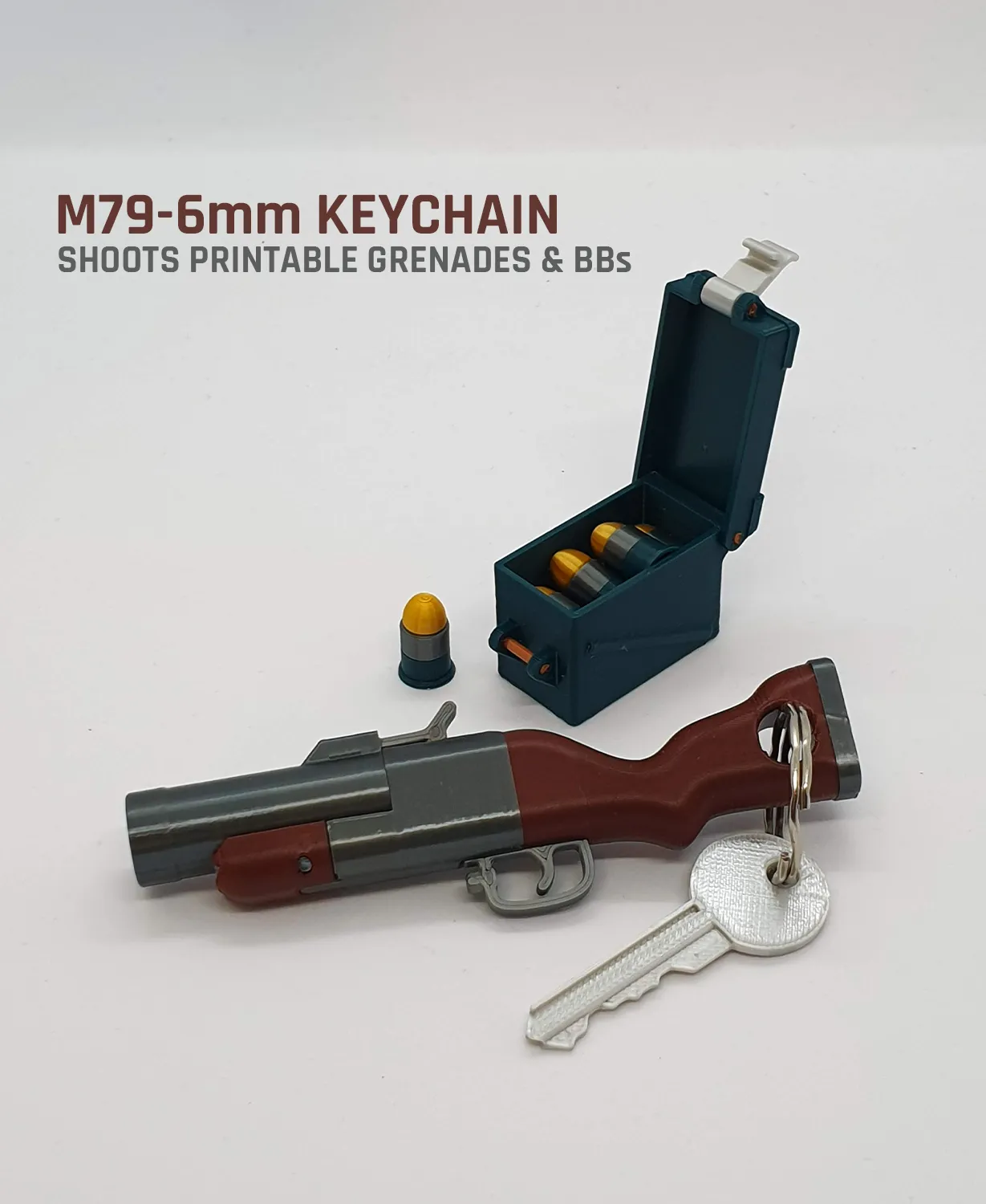 Double Barrel Shotgun Keychain - Free 3D Print Model - MakerWorld