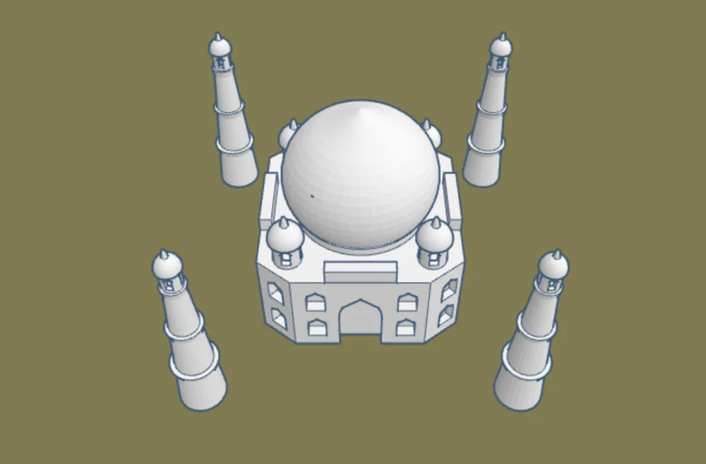 Taj Mahal by ModelCrafters - MakerWorld