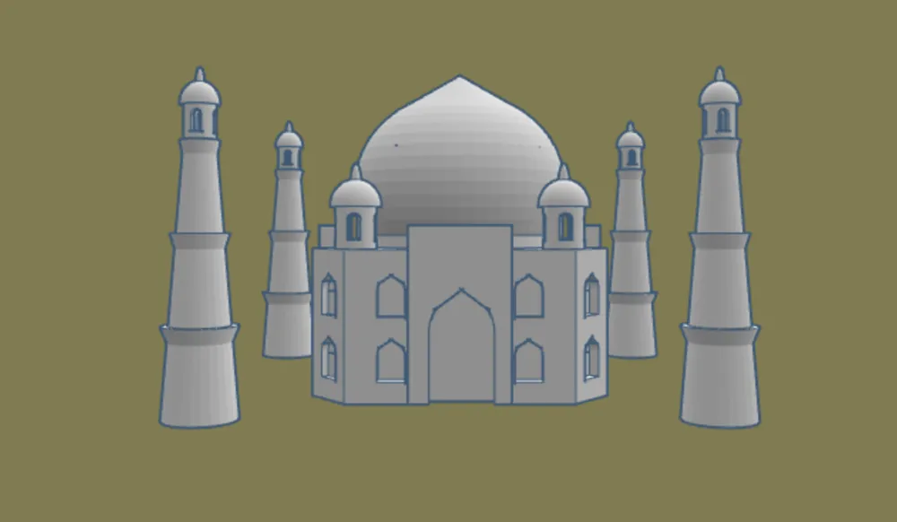 Taj Mahal by ModelCrafters - MakerWorld