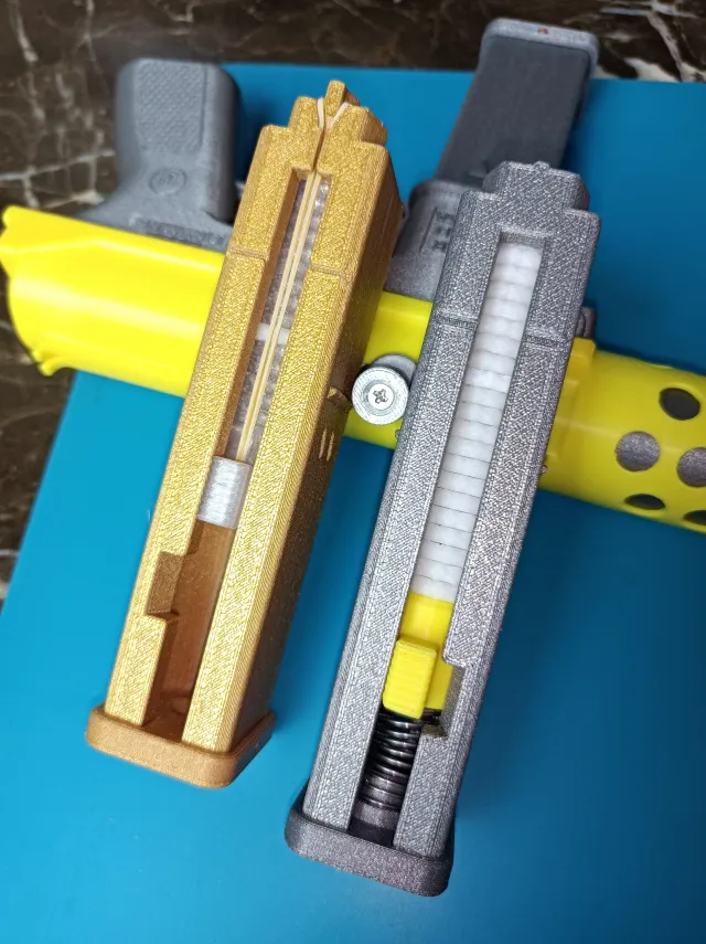 TEC-9 Disc Shooter V2.0 - Free 3D Print Model - MakerWorld