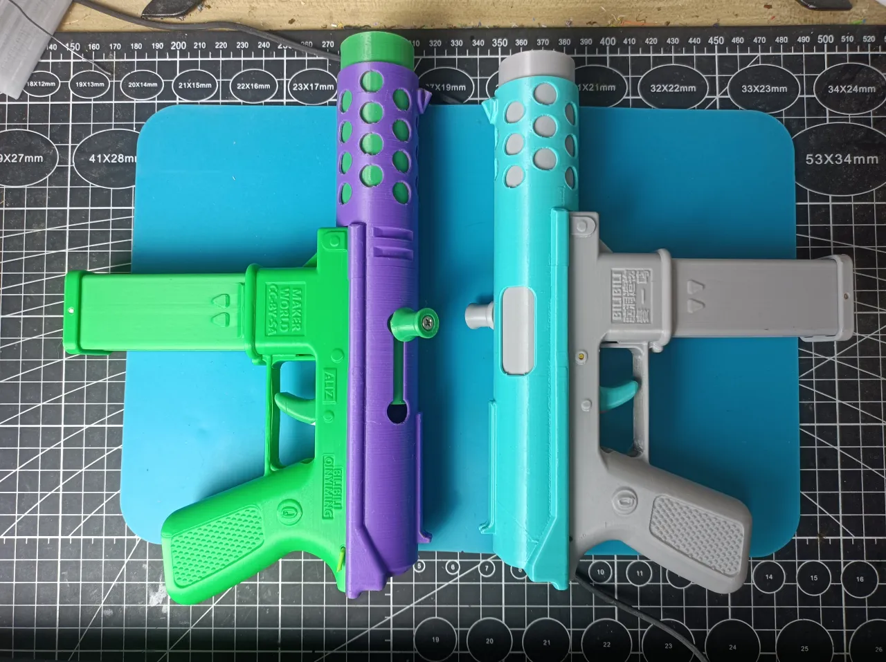 TEC-9 Disc Shooter V2.0 - Free 3D Print Model - MakerWorld