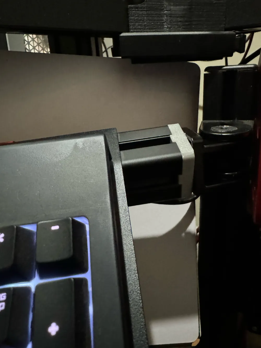 Sim Rig Keyboard Tray Angle Adjuster (Trak Racer) - Free 3D Print Model ...