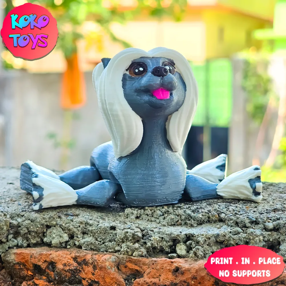 CUTE CHINESE DOG ARTICULATED - Free 3D Print Model - MakerWorld