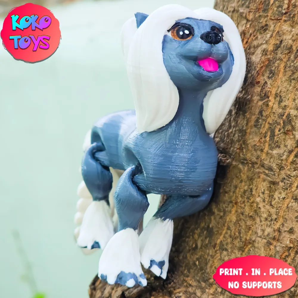 CUTE CHINESE DOG ARTICULATED - Free 3D Print Model - MakerWorld