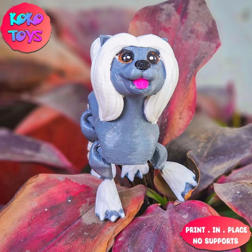 CUTE CHINESE DOG ARTICULATED - Free 3D Print Model - MakerWorld