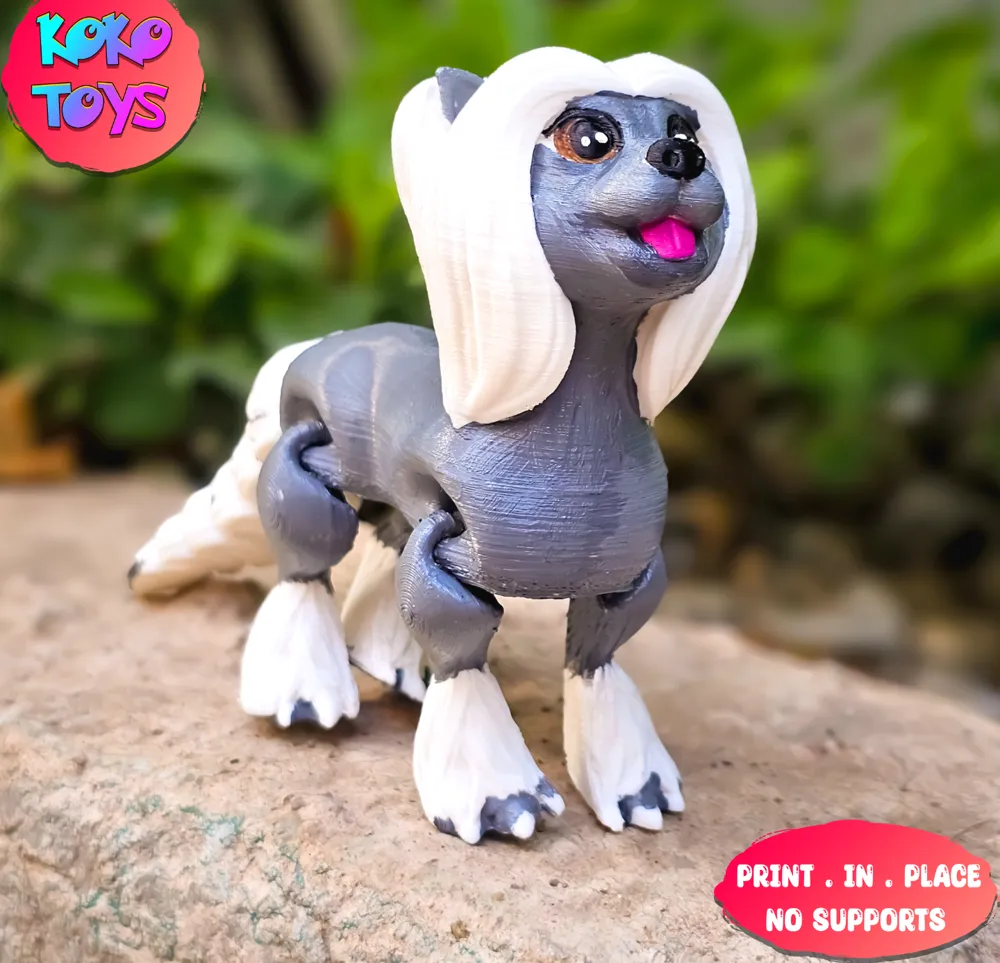 CUTE CHINESE DOG ARTICULATED - Free 3D Print Model - MakerWorld