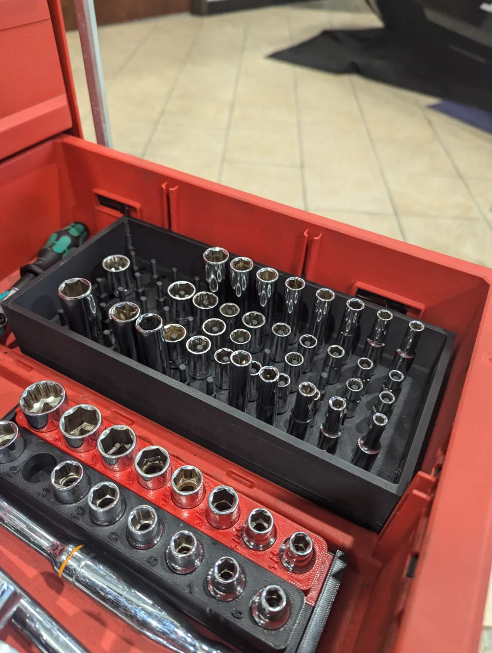 1/4" Drive Socket Organizer (for packout drawer) by Kota - MakerWorld