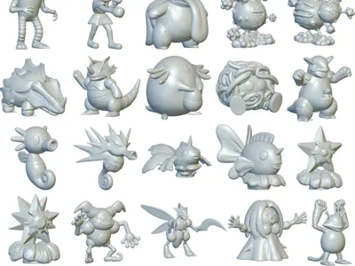 [Part 2] Pokemon Gen 1 FULL SET by 3Dprint1UP - MakerWorld