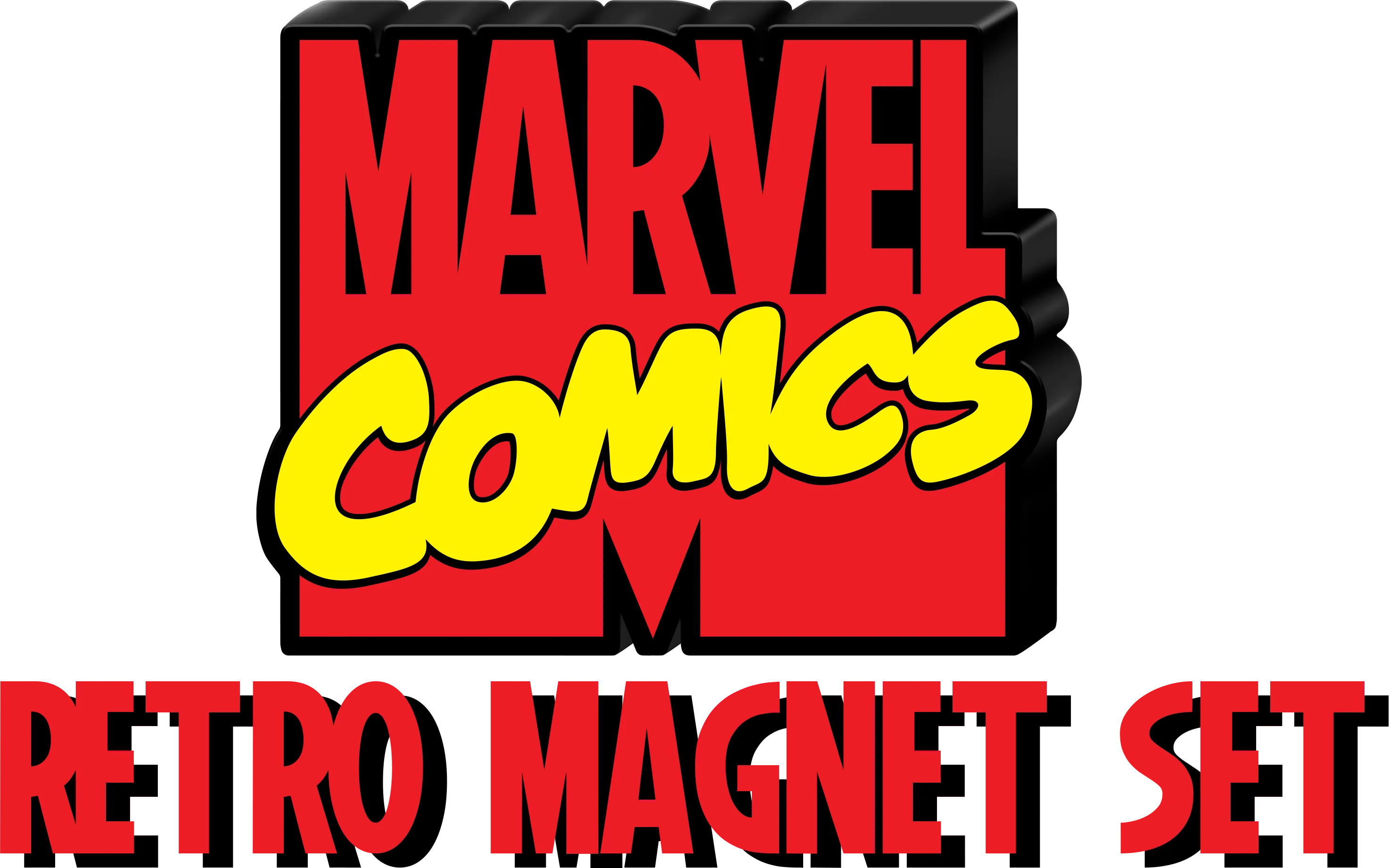 Retro Marvel 70s Magnet Set - Free 3D Print Model - MakerWorld