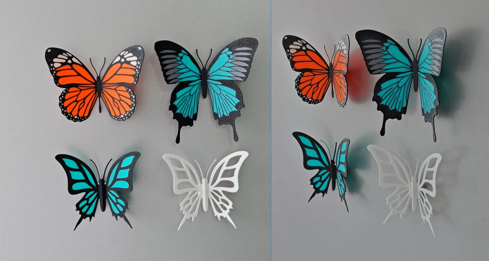 蝴蝶磁贴2 Butterfly Fridge Magnet 2 - Free 3D Print Model - MakerWorld