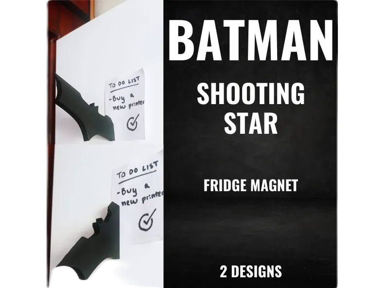 Batman throwing star magnet by 3DPrintedInSpain - MakerWorld