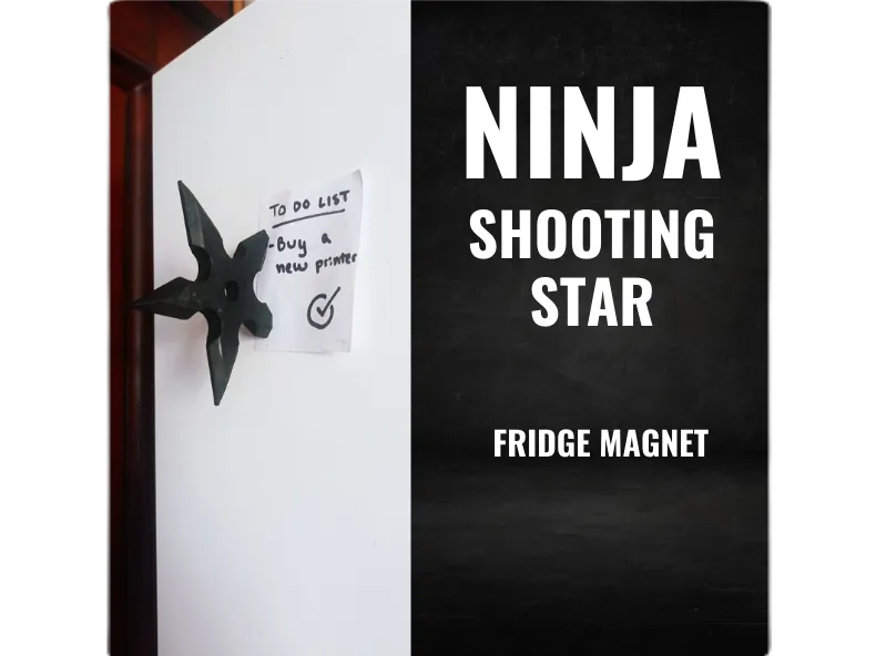 Ninja shooting star fridge magnet by 3DPrintedInSpain - MakerWorld