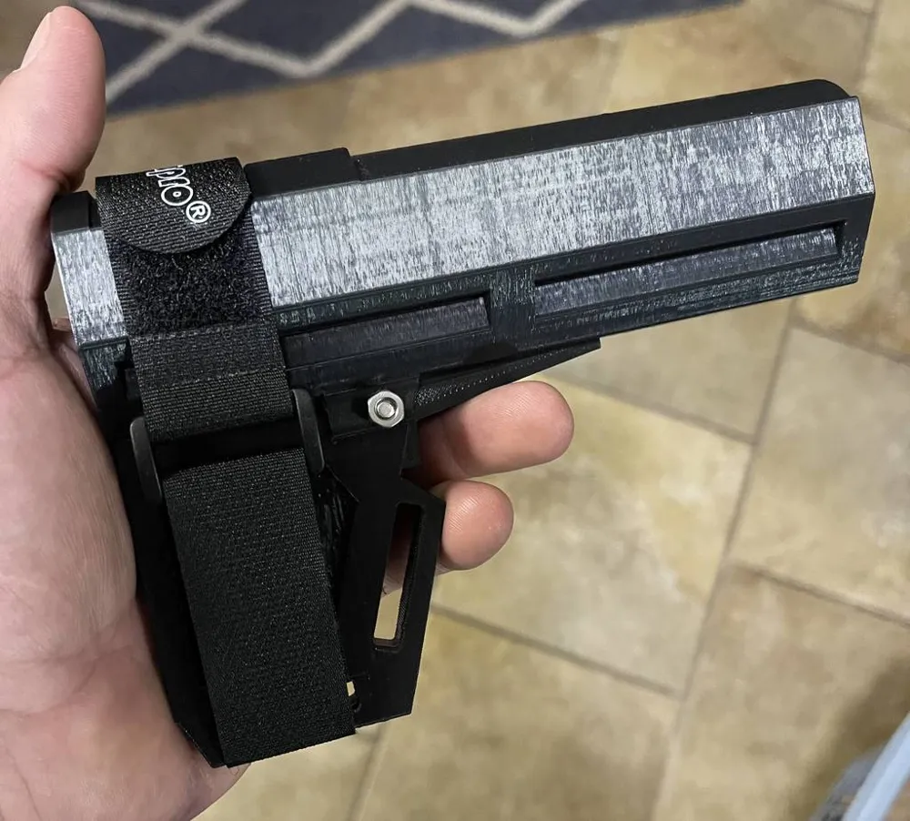 Shockwave Pistol Brace with Strap by foxpotat0 - MakerWorld