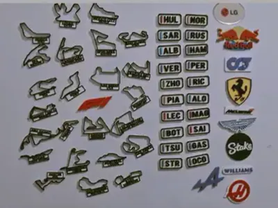 Formula 1 logos, drivers and tracks by Rancheetto - MakerWorld