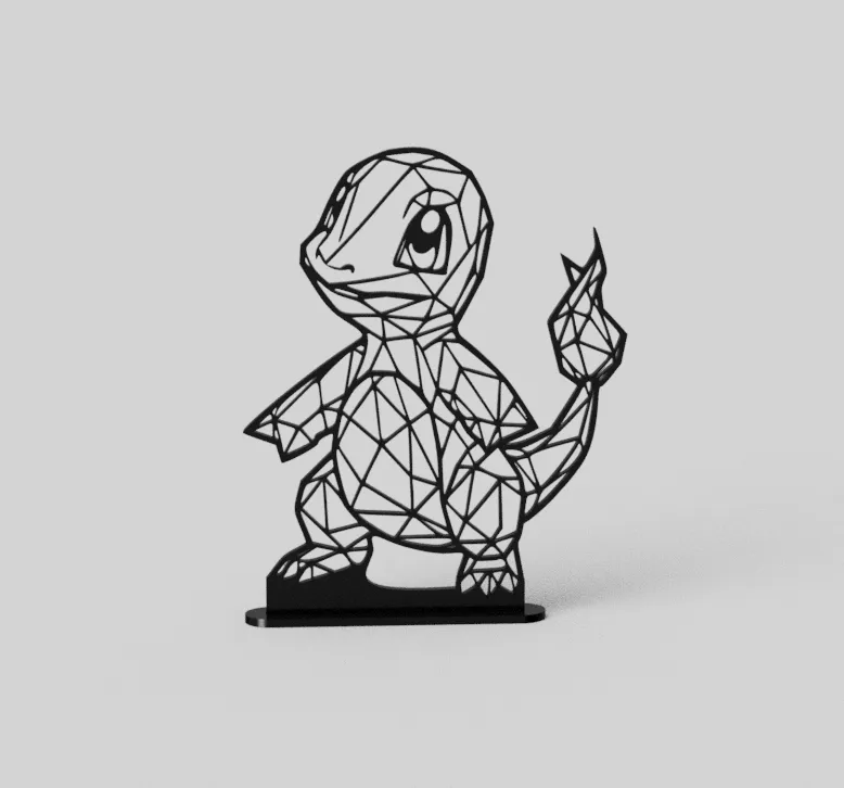 Geometric Sonic low poly by HJ_3D_ - MakerWorld