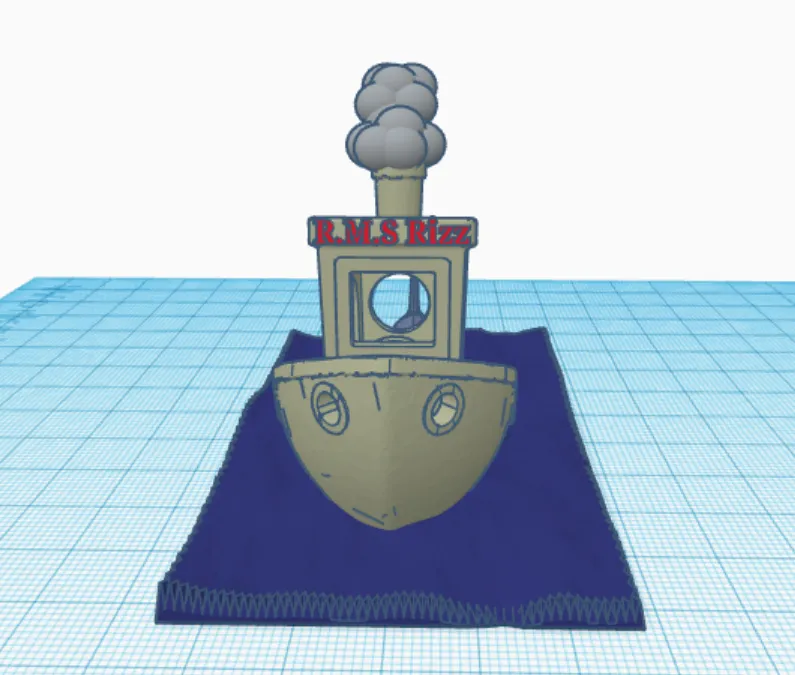 Benchy boat with shark by The 3d prince 👑 - MakerWorld