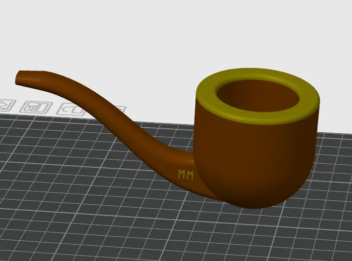 tobacco pipe for the costume , dýmka ke kostýmu by Maer - MakerWorld