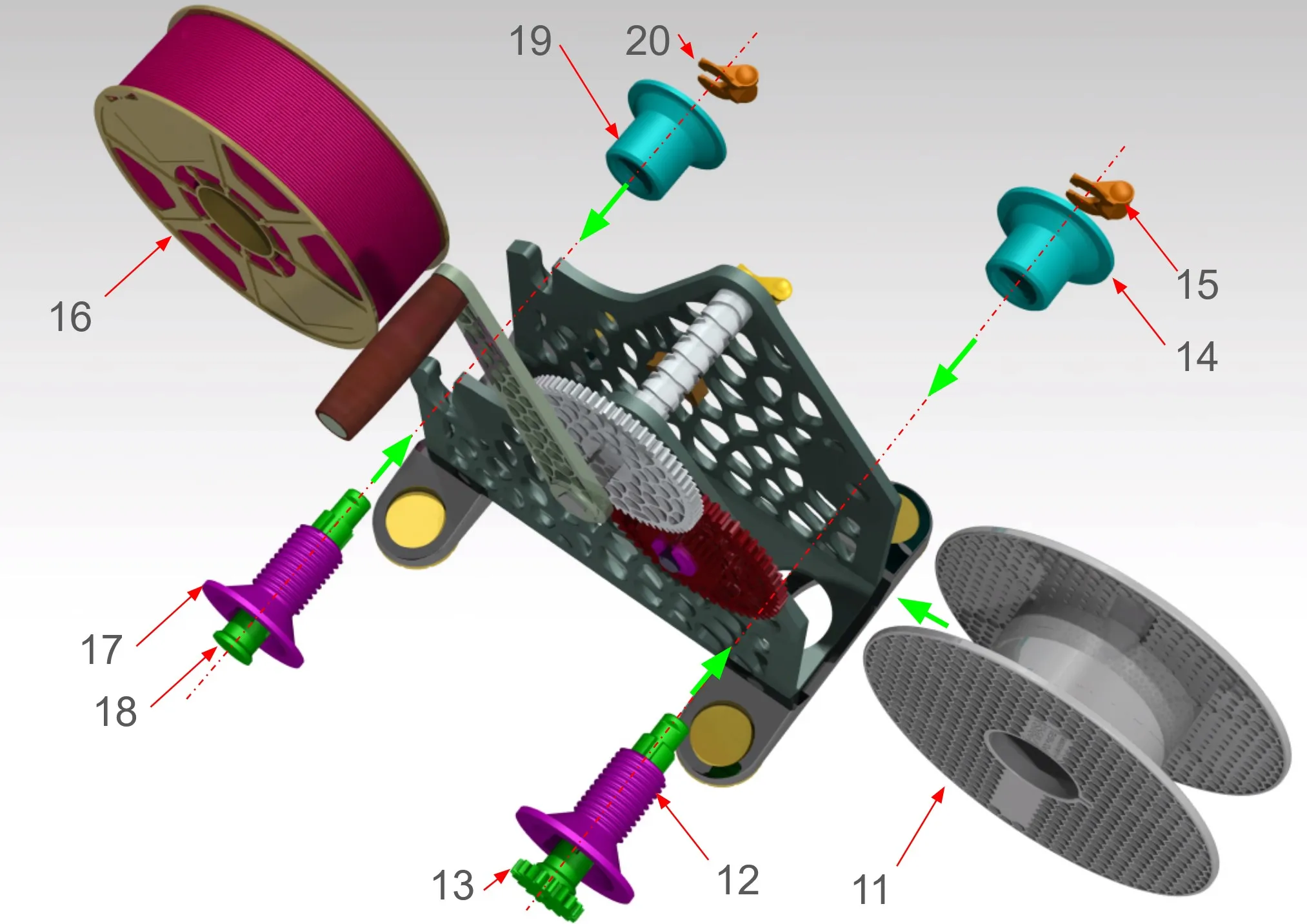 Cell Spool Winder by Sergiu MakerWorld: Download Free 3D Models