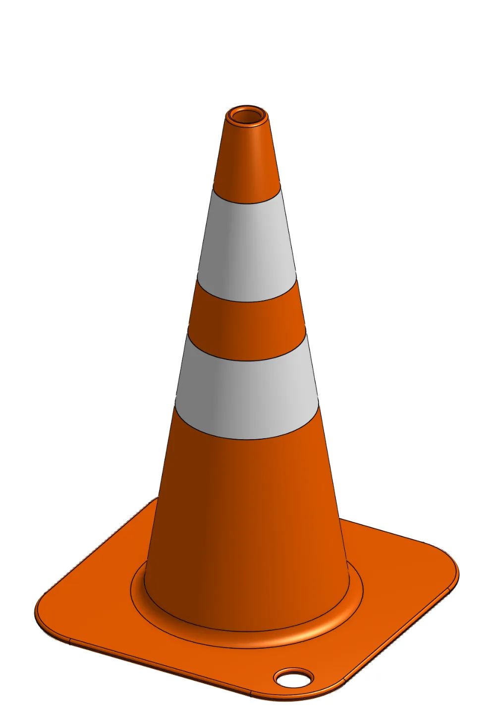 Traffic Cone Key chain by AmirMakes - MakerWorld
