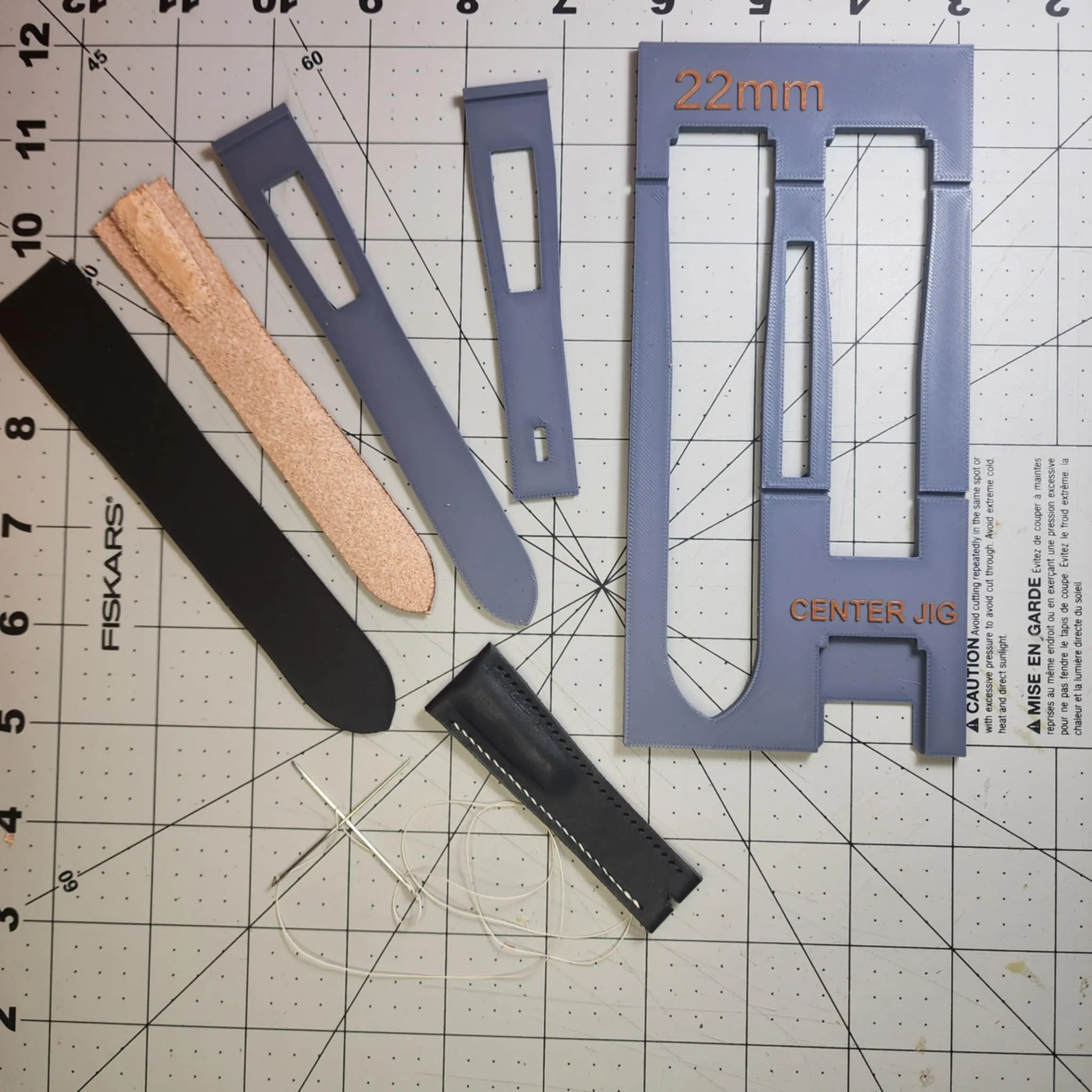 3D Printed Leather Watch Strap Template in 18-22mm by Roelax MakerWorld ...