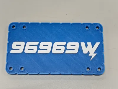 VEX 車牌 96969W license plate by Lionel0616MakerWorld: Download Free 3D ...