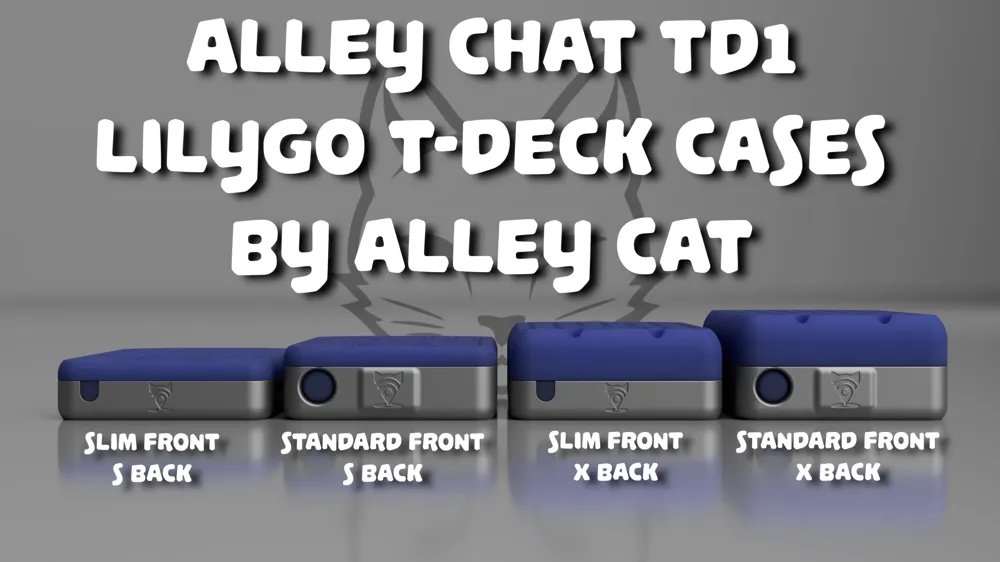 Alley Chat TD1 Lilygo T-Deck Case by Alley Cat by Alley Cat - MakerWorld