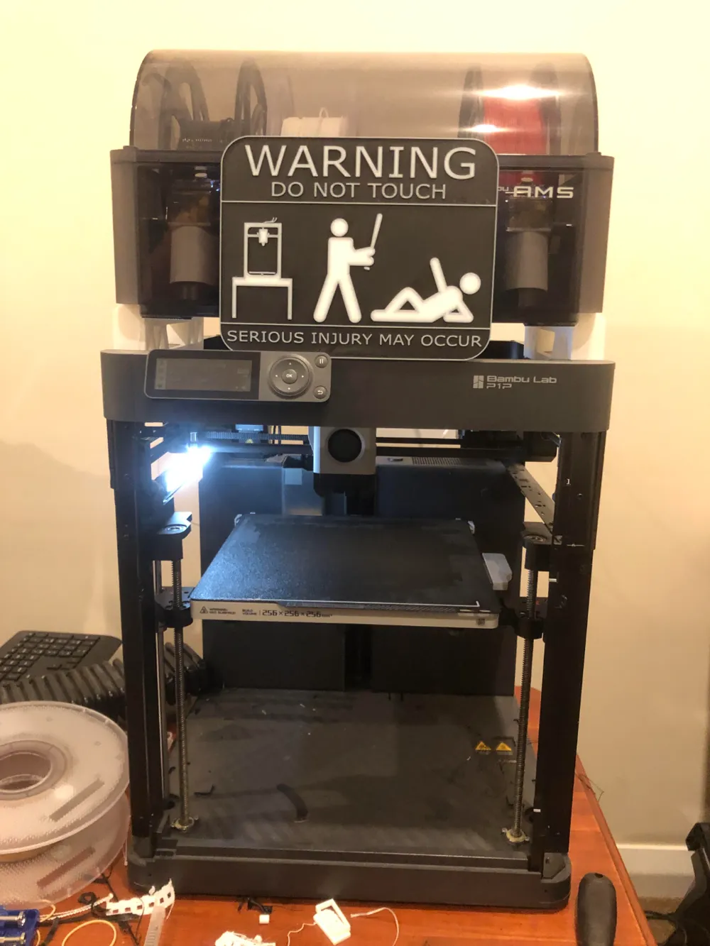 Warning Do Not Touch 3D Printer Sign by mv.rabbits - MakerWorld