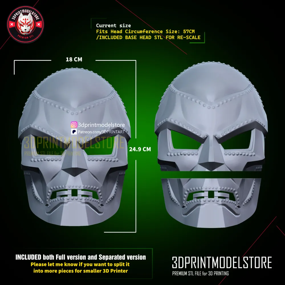 Dr Doom Mask - Marvel Doctor Doom Helmet FREE STL by 3dprintart ...
