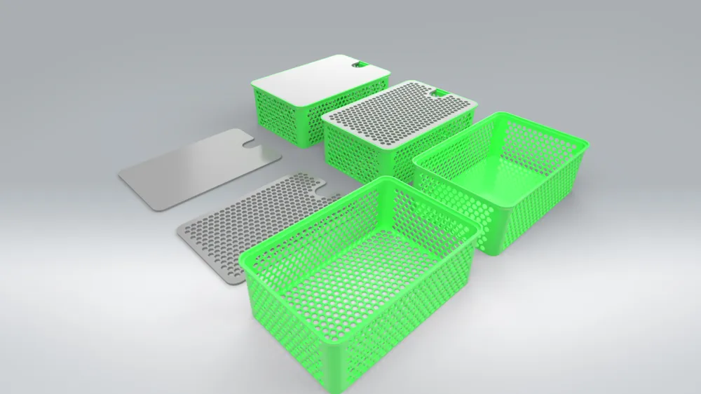 Stackable Storage Bins/Containers with Lids - Free 3D Print Model ...
