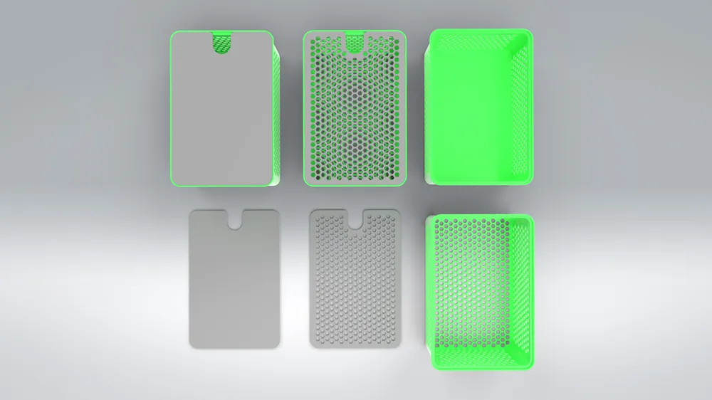 Stackable Storage Bins/Containers with Lids by Firstlayer Oy MakerWorld ...