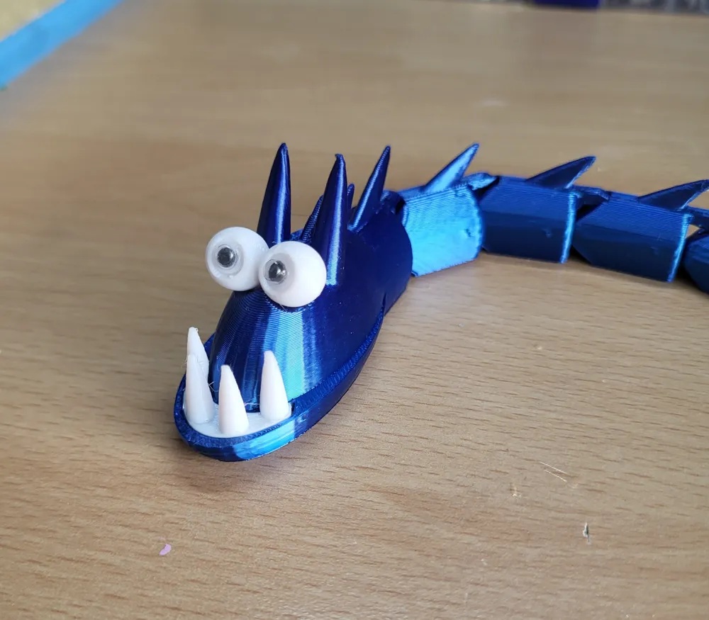 googly dragon Remixed by tomo3D MakerWorld: Download Free 3D Models