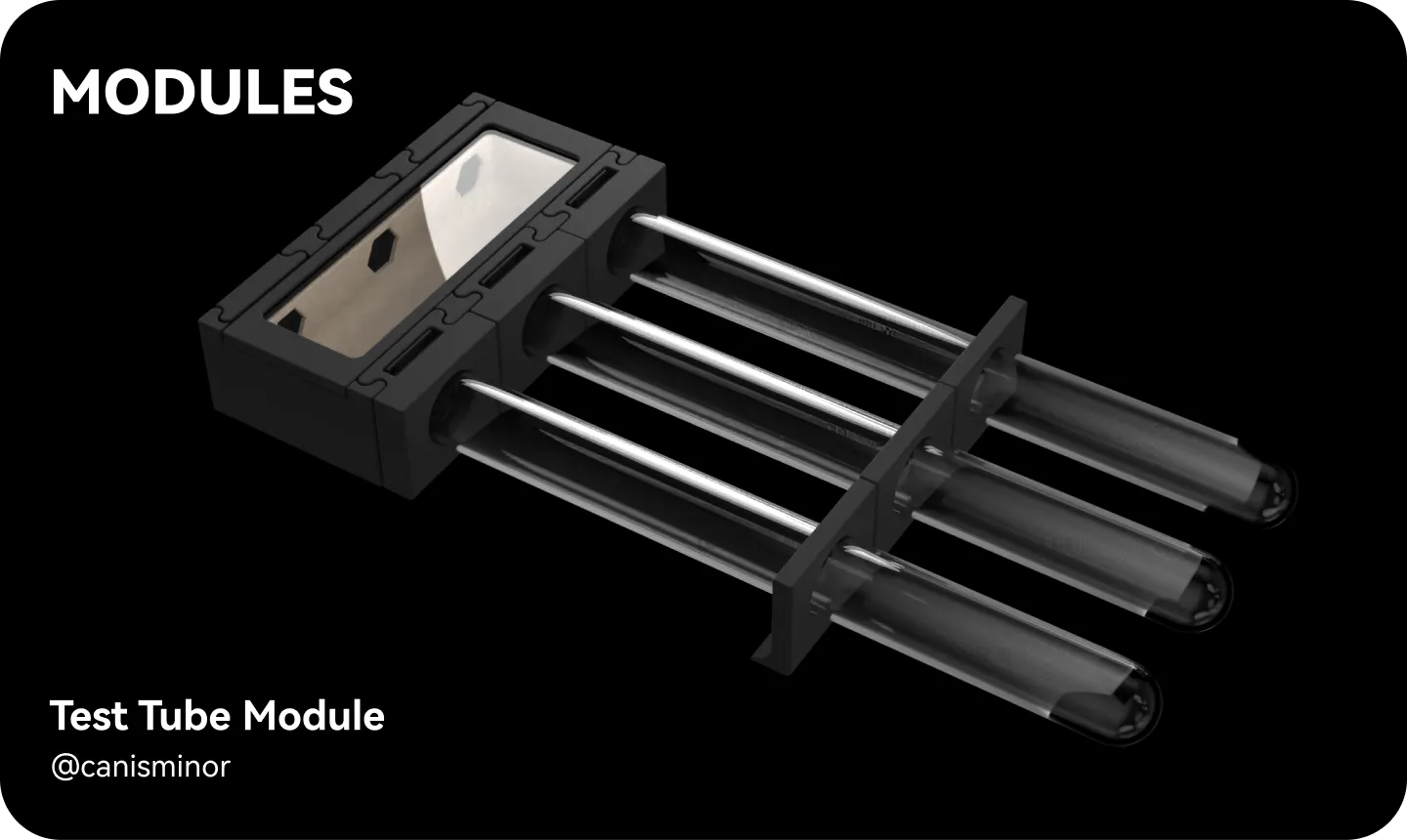 Slide Ant Nest - Test Tube Module by CanisMinor MakerWorld: Download ...