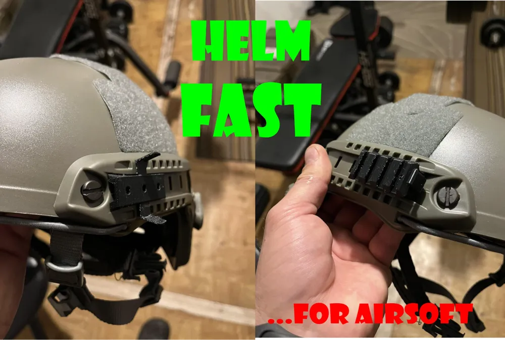Airsoft, fast helmet, accessories - Free 3D Print Model - MakerWorld