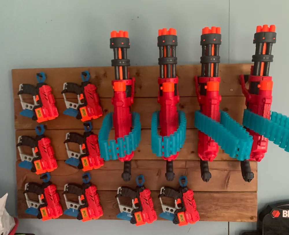 3D Printed Nerf Gun Holder by TEAMUPHILL - MakerWorld