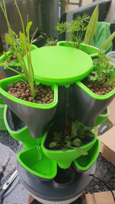 Hydroponic Style Tower Indoor - Free 3D Print Model - MakerWorld